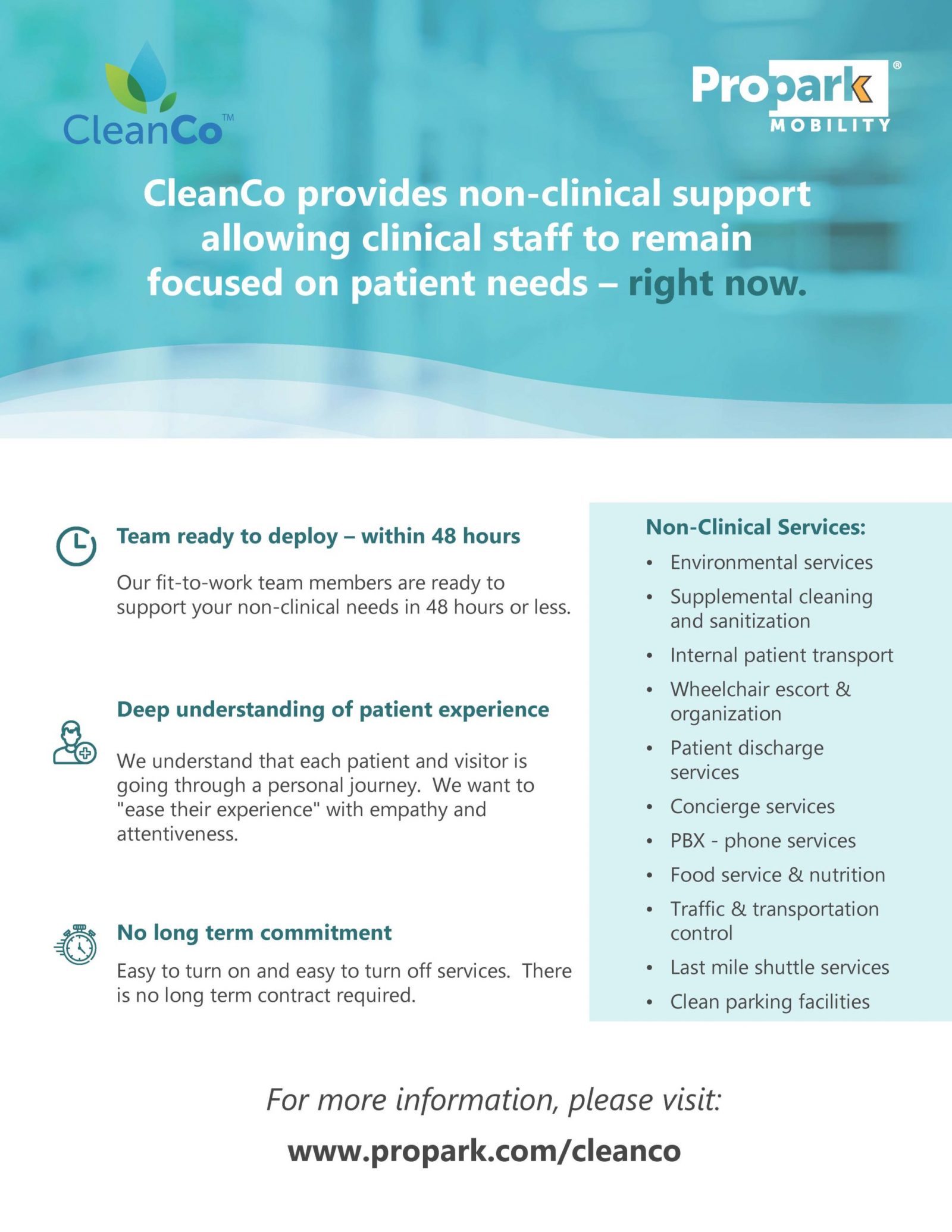 CERTIFIED CLEANCO FACILITY | Propark Mobility