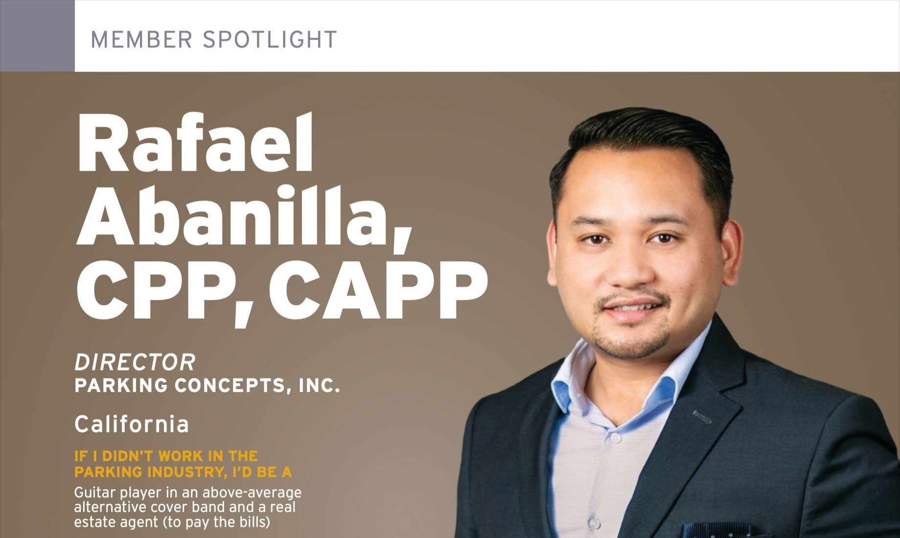 PCI's Rafael Abanilla Profiled in January 2021 Issue of Parking ...